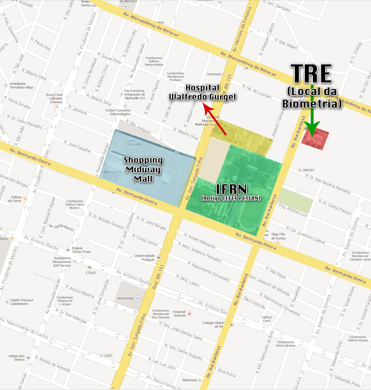 TRE-RN Mapa fórum eleitoral biometria — Justiça Eleitoral